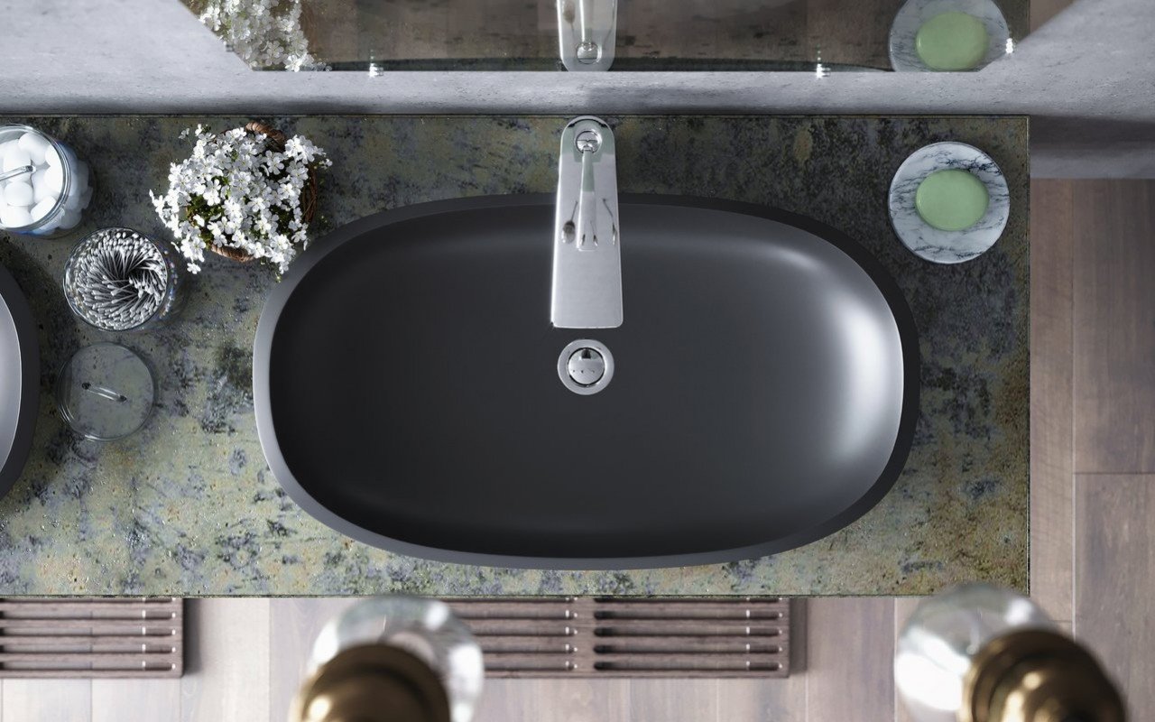 ᐈ 【Aquatica Coletta-B-Blck Stone Bathroom Vessel Sink】 Buy Online, Best ...