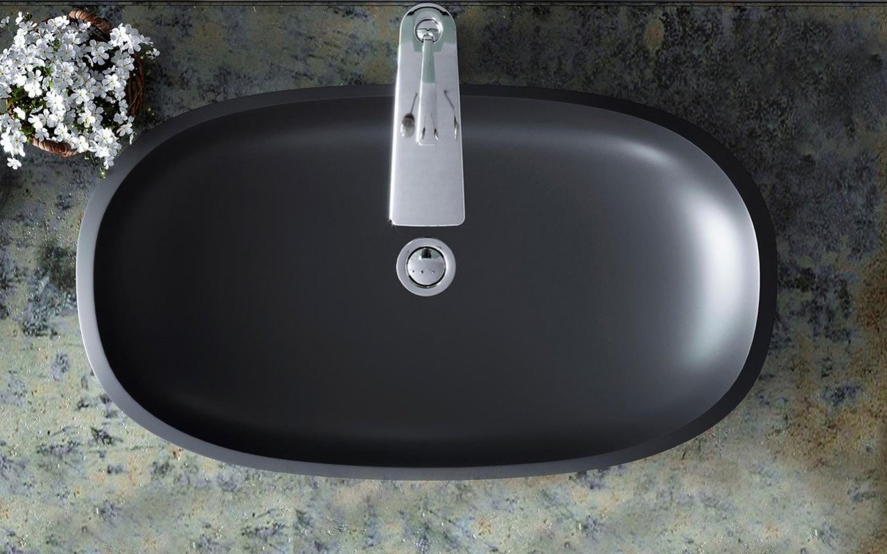 ᐈ 【Aquatica Coletta-B-Blck Stone Bathroom Vessel Sink】 Buy Online, Best ...