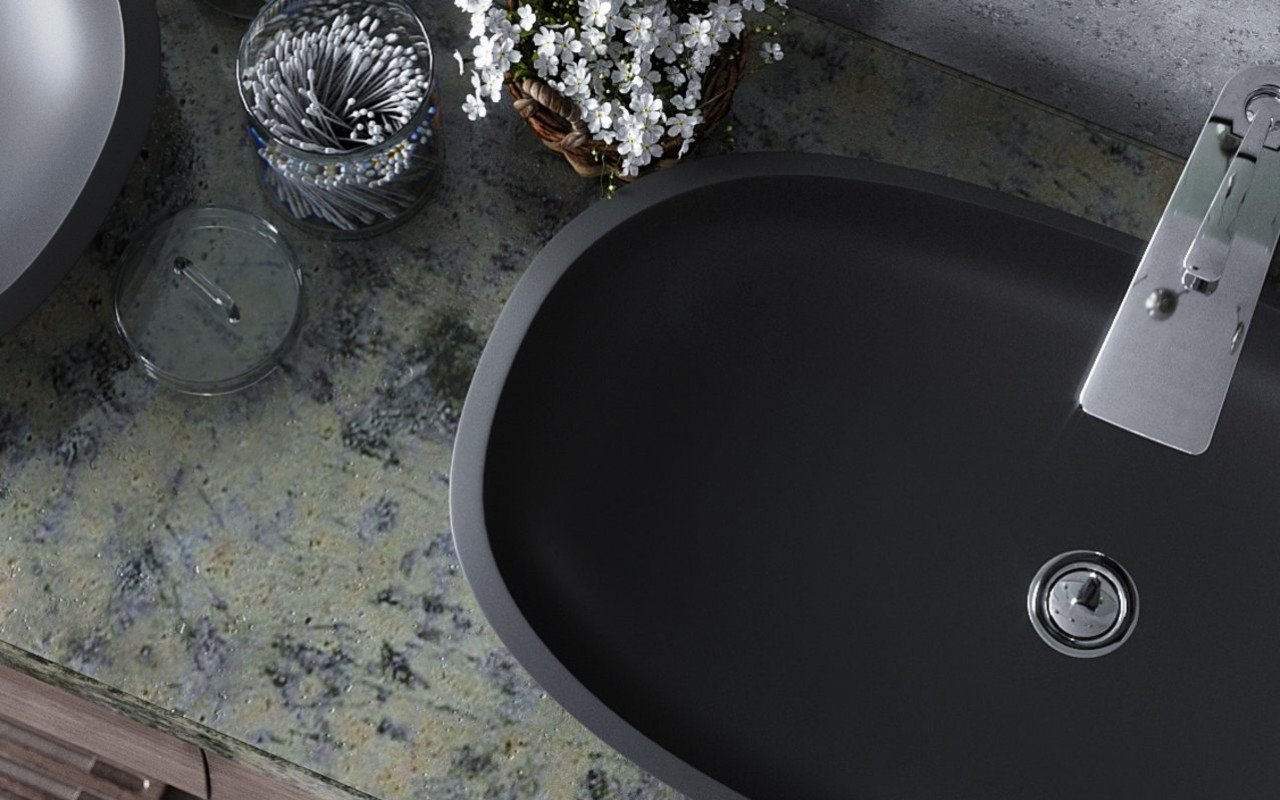 ᐈ 【Aquatica Coletta-B-Blck Stone Bathroom Vessel Sink】 Buy Online, Best ...